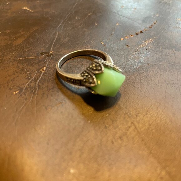 Vintage | Jewelry | Womens Vintage Antique Sterling Silver Ring W Large ...